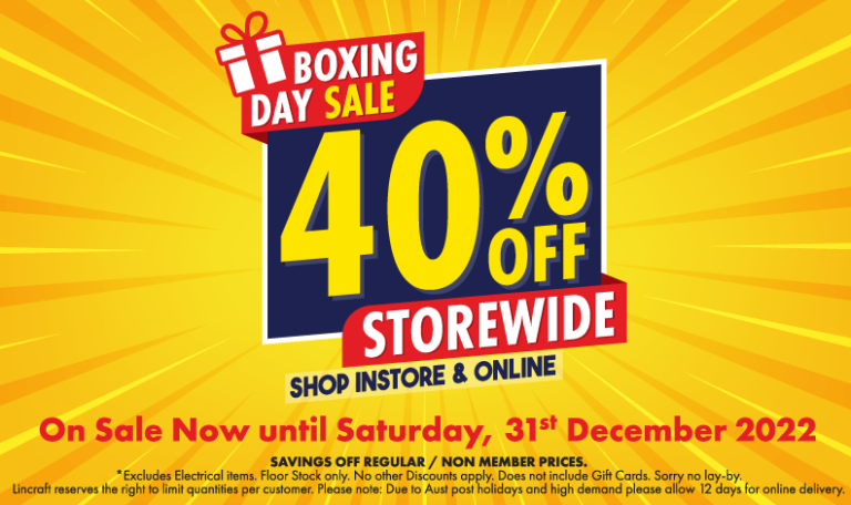 LINCRAFT Boxing Day Sale! « Eastgate Mall – Shop Easy Christchurch